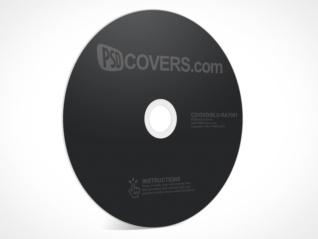 CD Mockup Upright 30° Angle Front View in Packaging Catalog