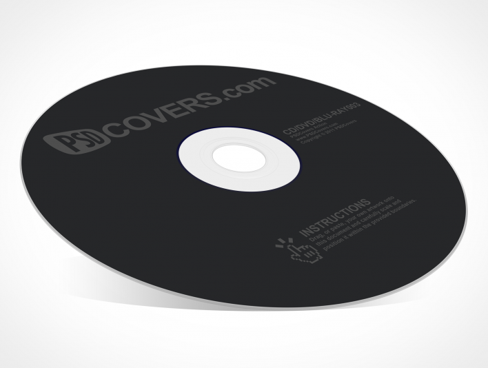 CD Mockup Upright Front View in Packaging Catalog • PSDCovers