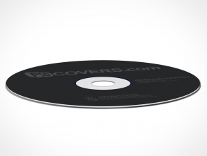 CD Mockup Upright 30° Angle Front View in Packaging Catalog