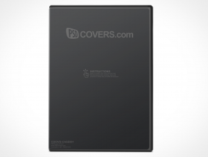 DVD Case Mockup Standing View of Front Cover in Packaging Catalog