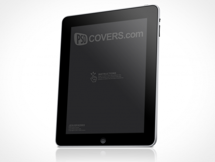 White iPad Mockup | Showcase designs on front view of iPad Mini