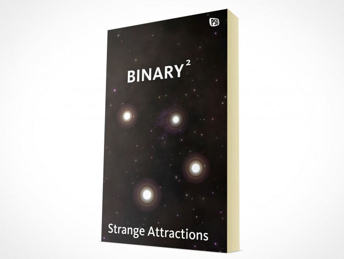 Book Cover Mockup | Low Angle Shot of Paperback Rotated 30° to the left