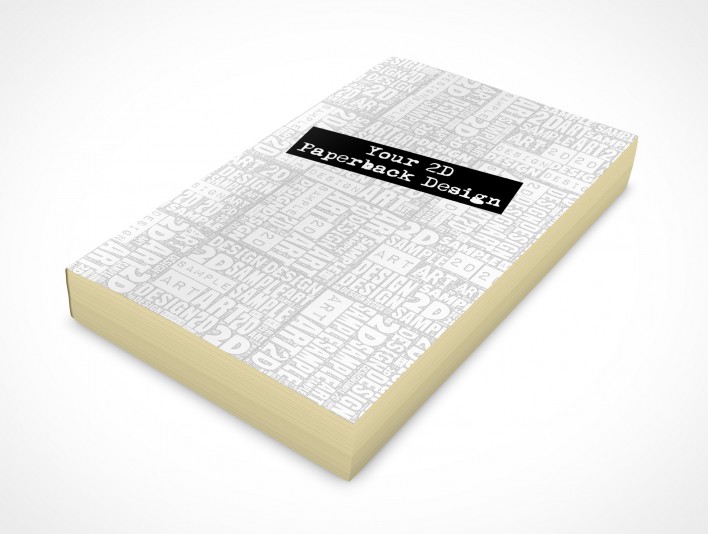 Showcase your designs on this Faceup Paperback Book Mockup 6