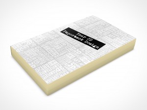 Book Cover Mockup | High angle shot of paperback cover rotated 30°