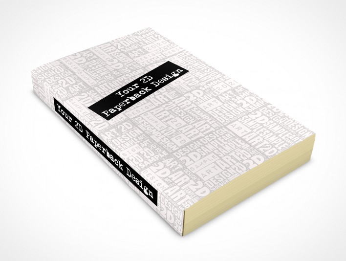 Finalize your book cover design with this PAPERBACK009 Mockup