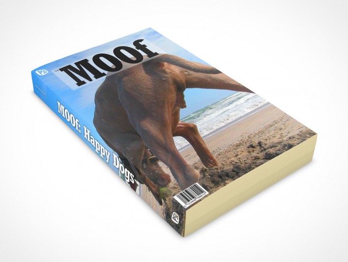 Book Cover Mockup | High angle shot of paperback cover and spine ...