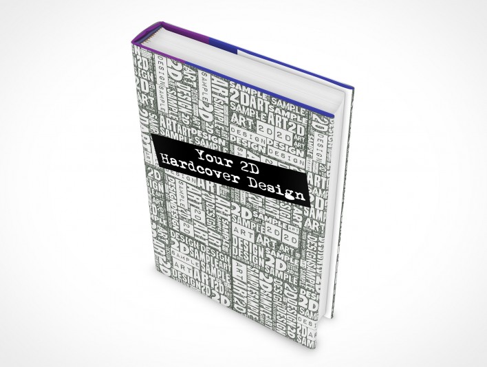 Paperback Book Mockup | High angle view of closed book laying on surface