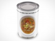 Can Mockup | 30° High Angle Front View in Can Catalog