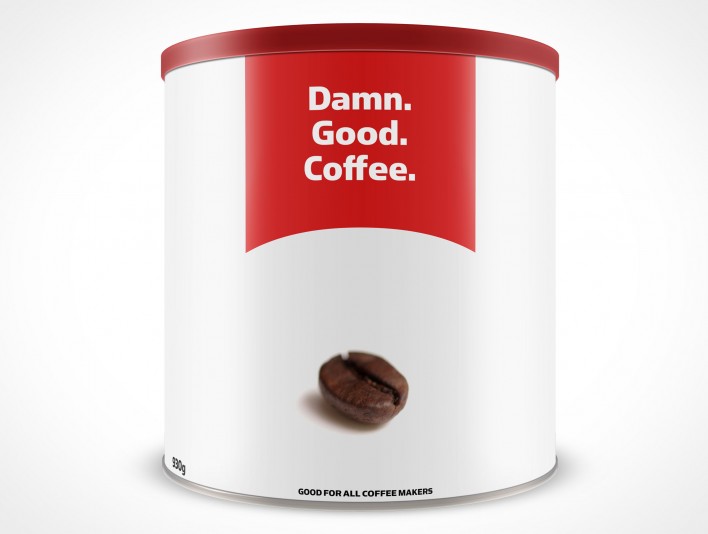 Ground Coffee Can Mockup 12 is a blank mockup for your designs