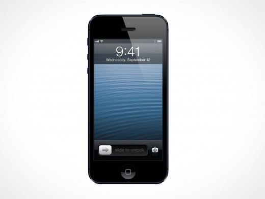 Test your app design on this Standing iPhone 5 Mockup 5