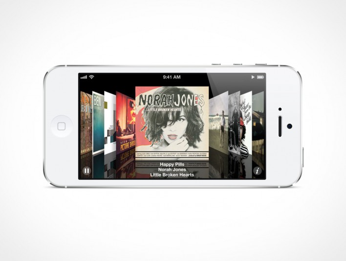 Refine app layouts using this Landscape iPhone 5 Mockup 8