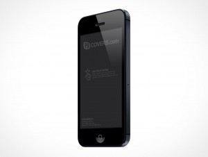 iPhone Mockup PSD | Front View at Eye-Level in Portrait Display