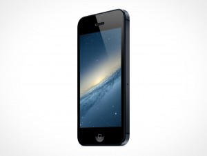iPhone Mockup PSD | Front View at Eye-Level in Portrait Display
