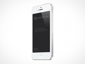 White iPhone Mockup PSD | 330° of Front View at Eye-Level in Portrait ...