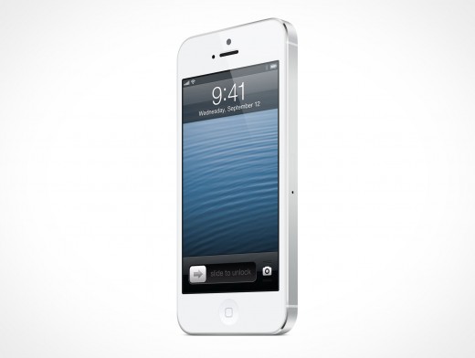 White iPhone Mockup PSD | 330° of Front View at Eye-Level in Portrait ...