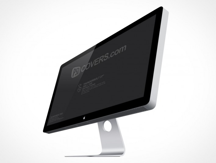 iMac Mockup | Front View at Eye-Level of the Apple iMac 27″