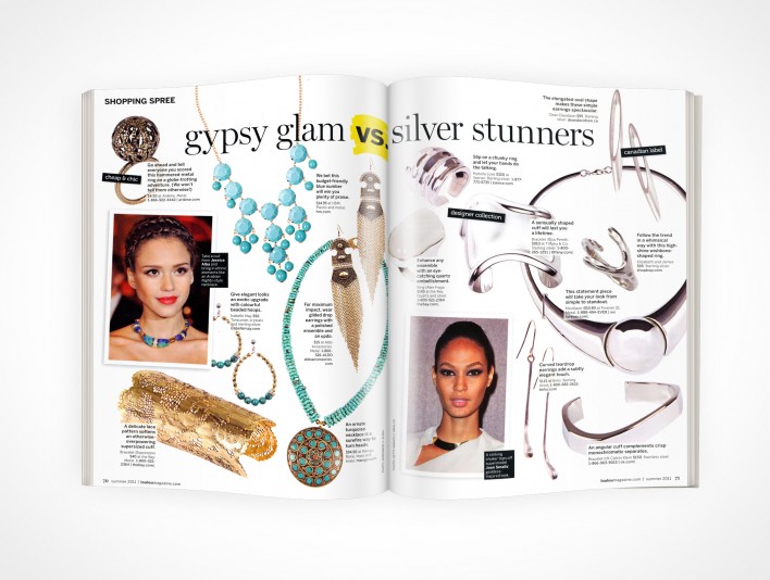 Present your layout on this Full Spread Magazine Mockup 4
