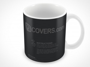 Ceramic Mug Mockup High Angle Front View in Cup & Mug Catalog
