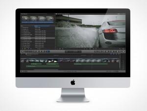 iMac Mockup | Front View at Eye-Level of the Apple iMac 27″