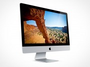 iMac Mockup | 30° of Front View at Eye-Level of the Apple iMac 27″
