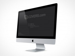 iMac Mockup | Front View at Eye-Level of the Apple iMac 27″