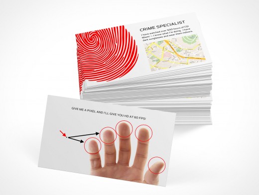 Test company branding on this Business Card Mockup 2