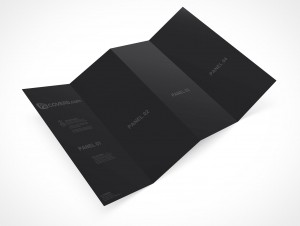 Communicate design ideas using our Four Fold Flyer Mockup 4