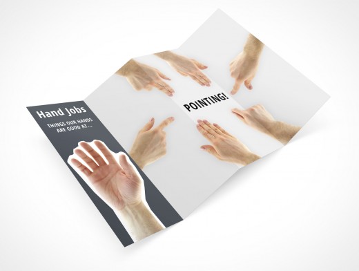 Communicate design ideas using our Four Fold Flyer Mockup 4