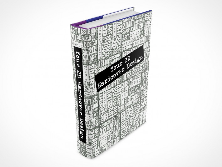Visualize book covers with our Sleeved Hardcover Book Mockup 16