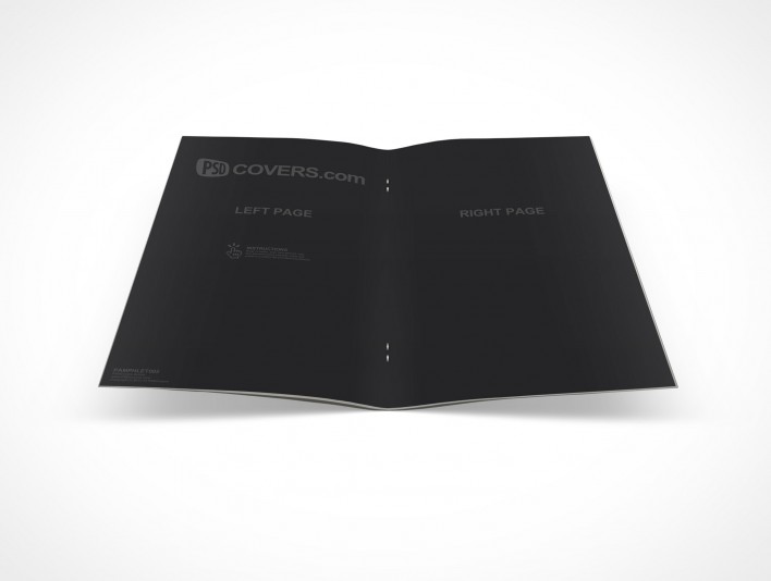 Pamphlet Mockup shows off layout designs with Photoshop