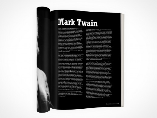 Preview page layout designs with this Folded Magazine Mockup 5