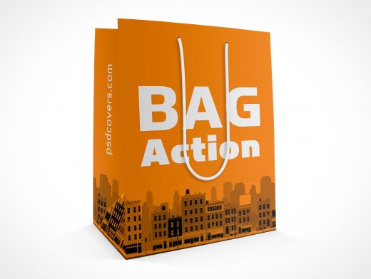 Apply your store branding to this Boutique Shopping Bag Mockup 2