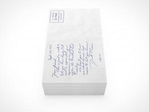 This Letter Envelope Mockup 4 places your stationery design