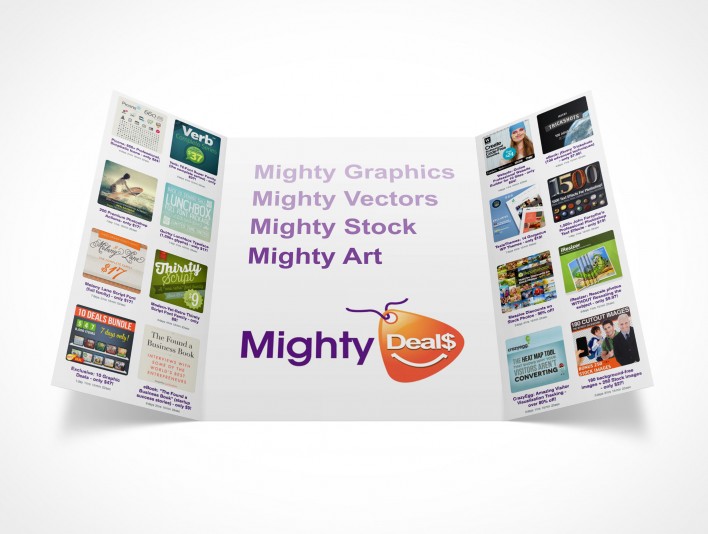 Apply your design ideas to this Gate Tri-Fold Brochure Mockup 1