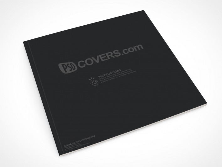 Paperback Book Mockup | High angle view of closed book laying on surface