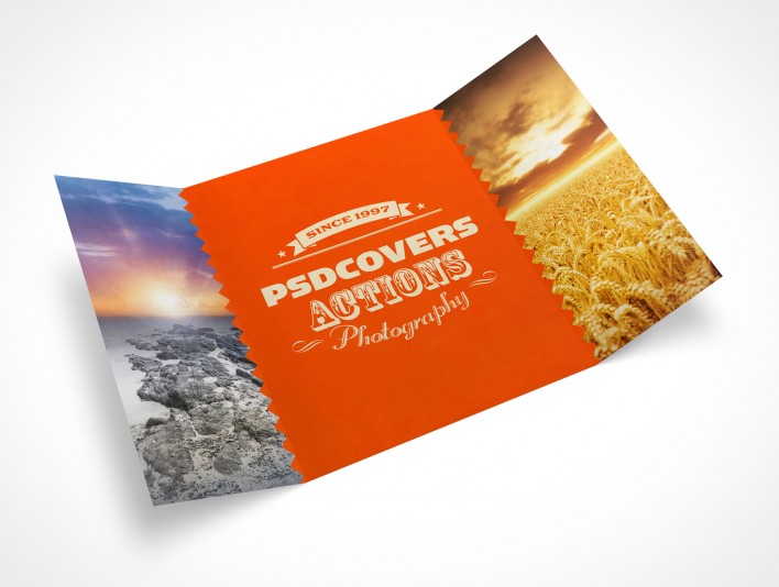 Showcase mailers with this Gate Tri-Fold Brochure Mockup 2