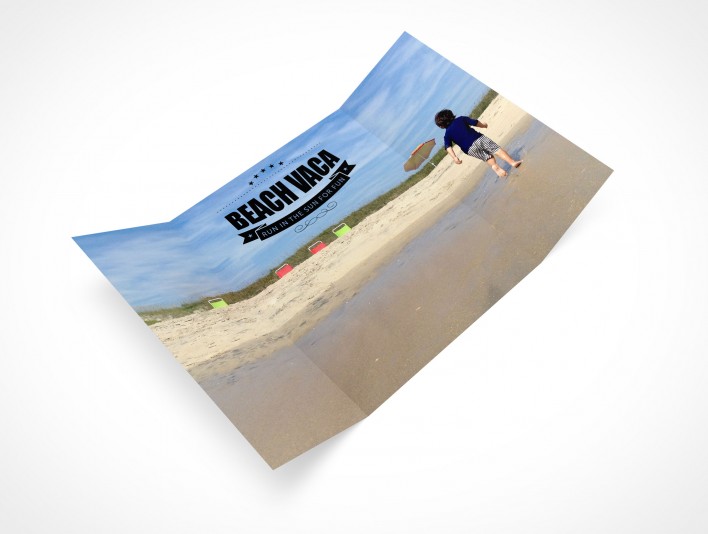 Easily brand this Gate Tri-Fold Brochure Mockup 3