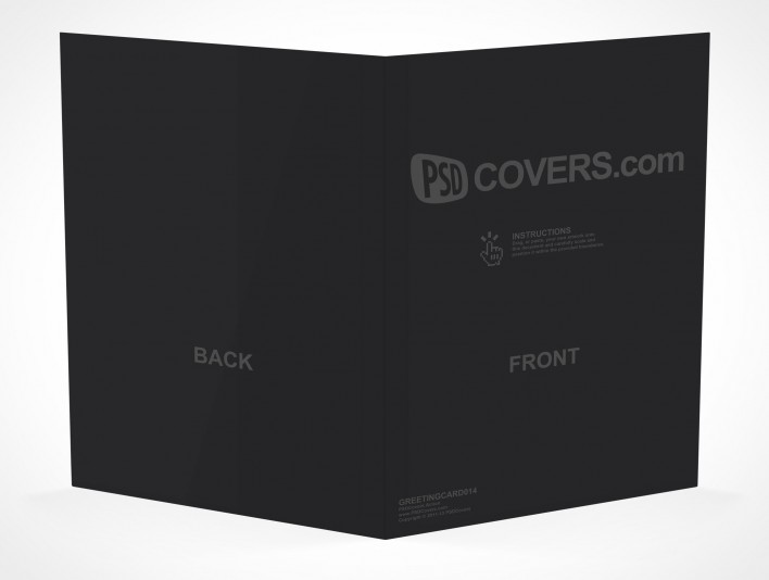 Card Mockup in Print Catalog • PSDCovers