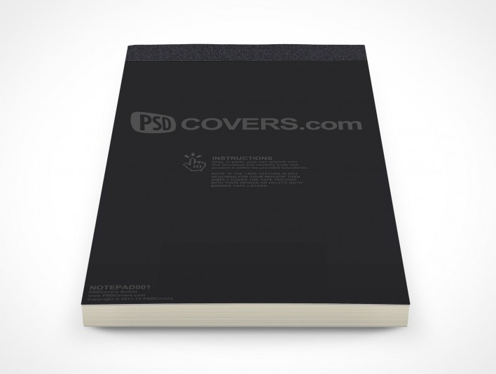 Preview notepad designs with Tape Bound Notepad Mockup 1