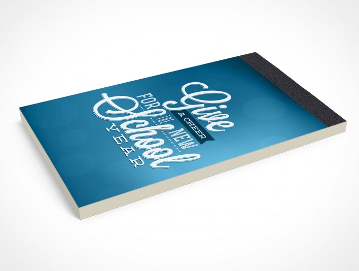 Propose notepad branding with this Tape Bound Notepad Mockup 4