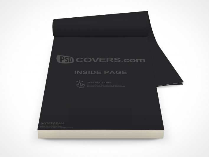 Promote stationery brand on this Tape Bound Notepad Mockup 6
