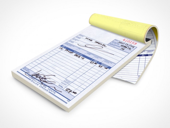 Render design ideas for your Tape Bound Notepad Mockup 8