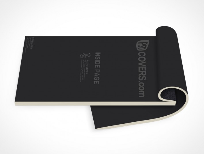 Share notepad ideas with this Tape Bound Notepad Mockup 9