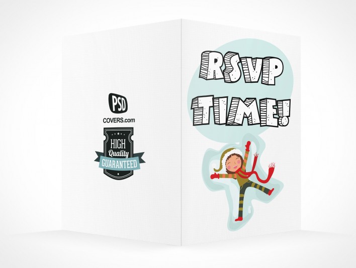 Visualize designs with this Bi-Fold RSVP Card Mockup 8