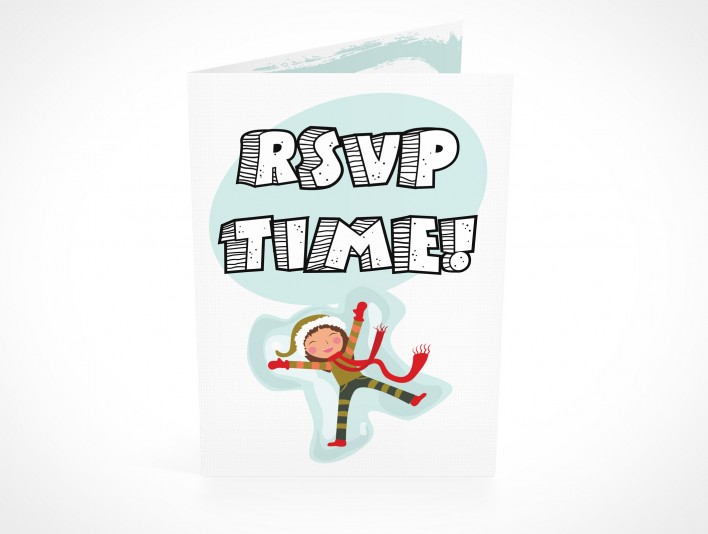Share design ideas with this Bi-Fold RSVP Card Mockup 10