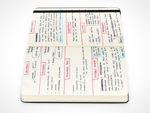 Test layout designs for this Black Notebook Mockup 4 in seconds
