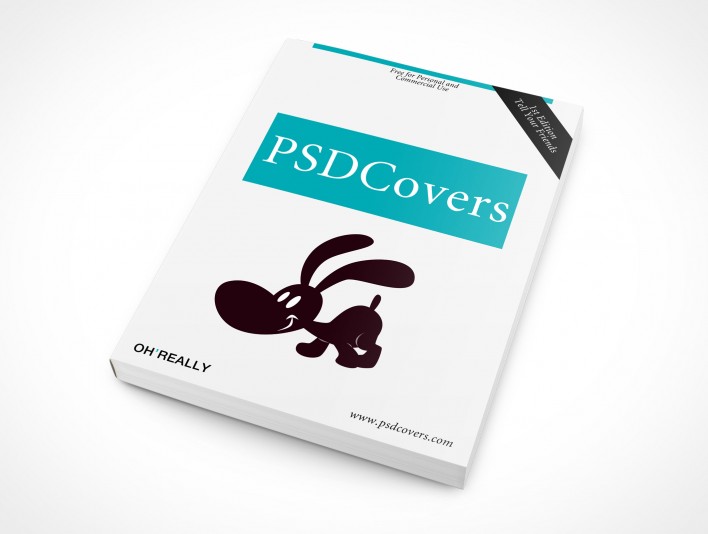 Paperback Book Mockup | High angle view of book laying flat rotated ...