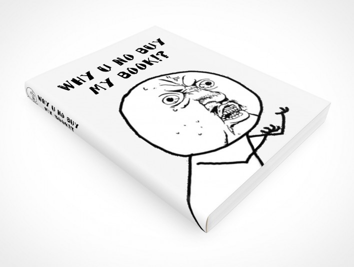 Try covers on this 8.5 X 11 Spread Softcover Mockup 17