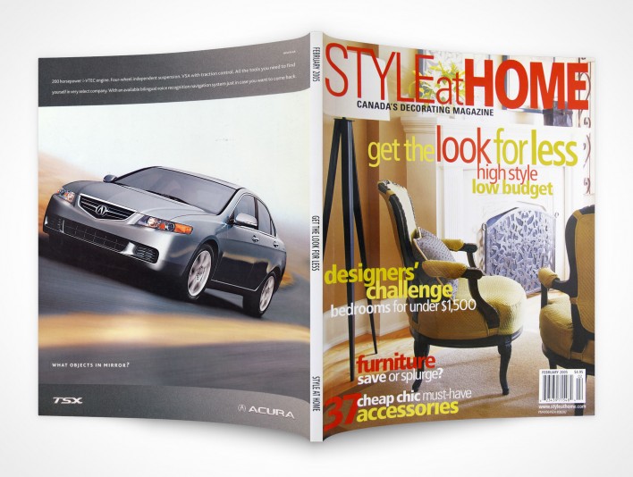 Magazine Mockup Top View Folded Pages in Magazine Catalog