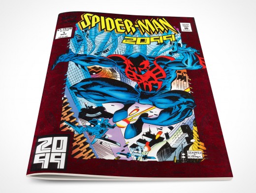 Comic Book Mockup | High Angle of Cover Facing Up